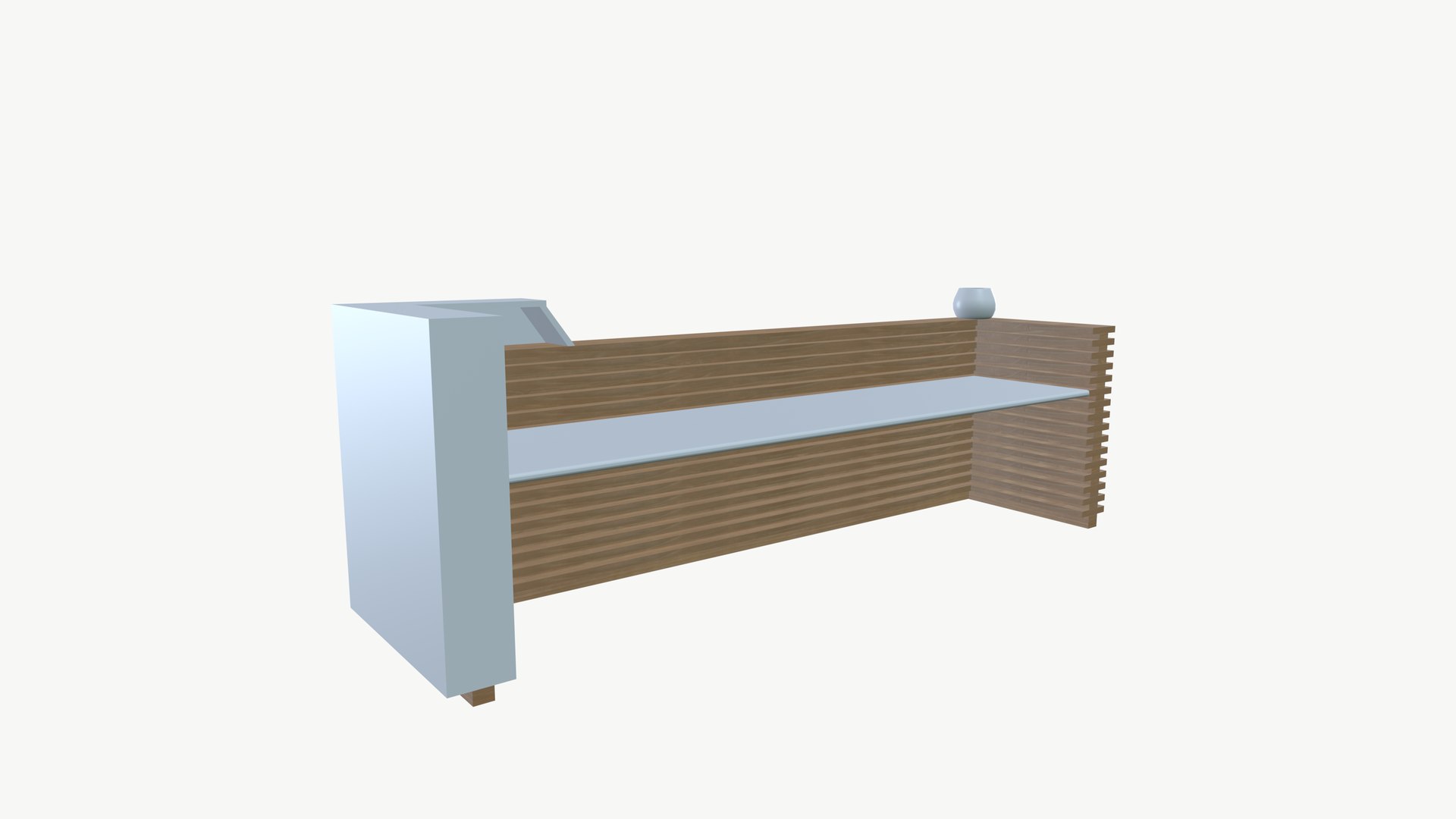 Reception Table 3D Model - TurboSquid 2396701