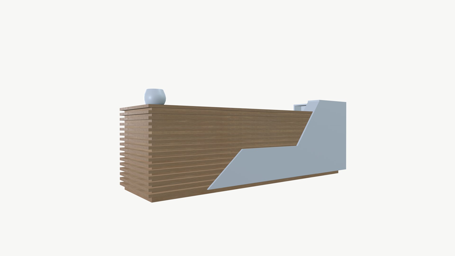 Reception Table 3D Model - TurboSquid 2396701