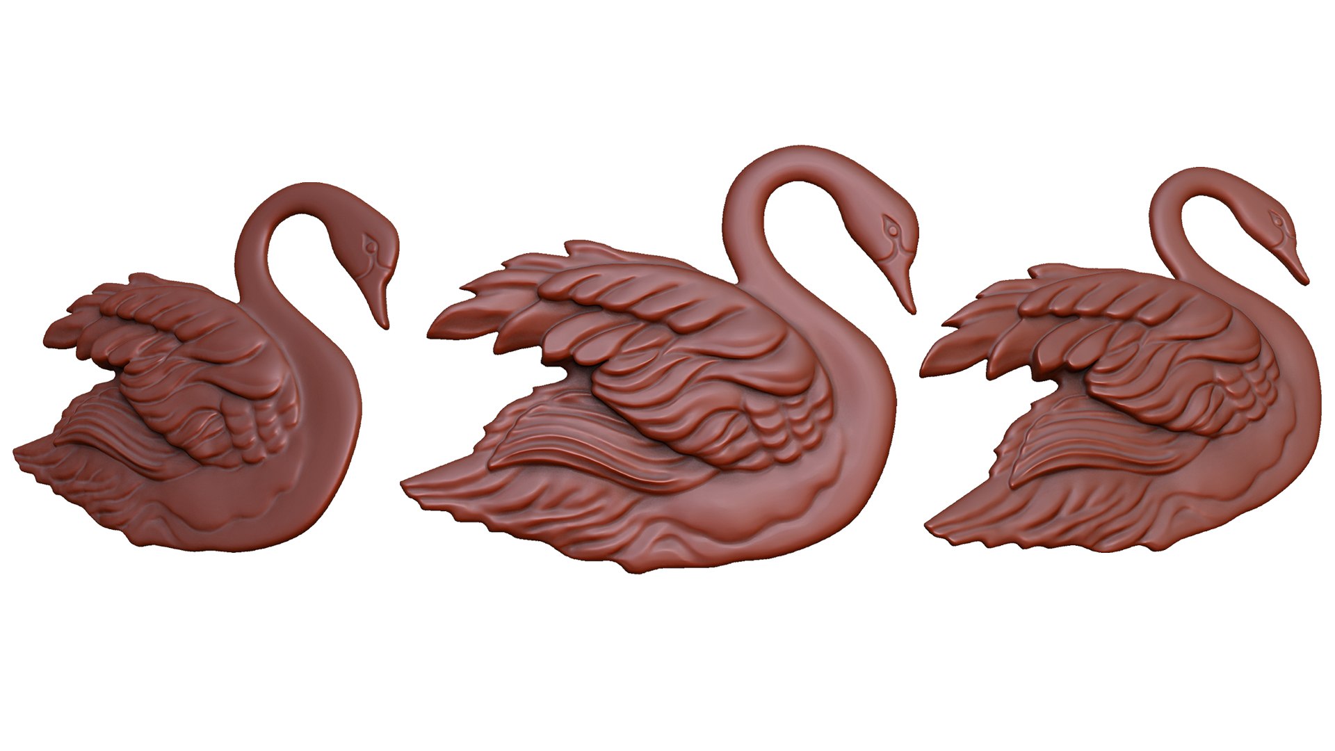 Swan Relief Cnc 3d Max