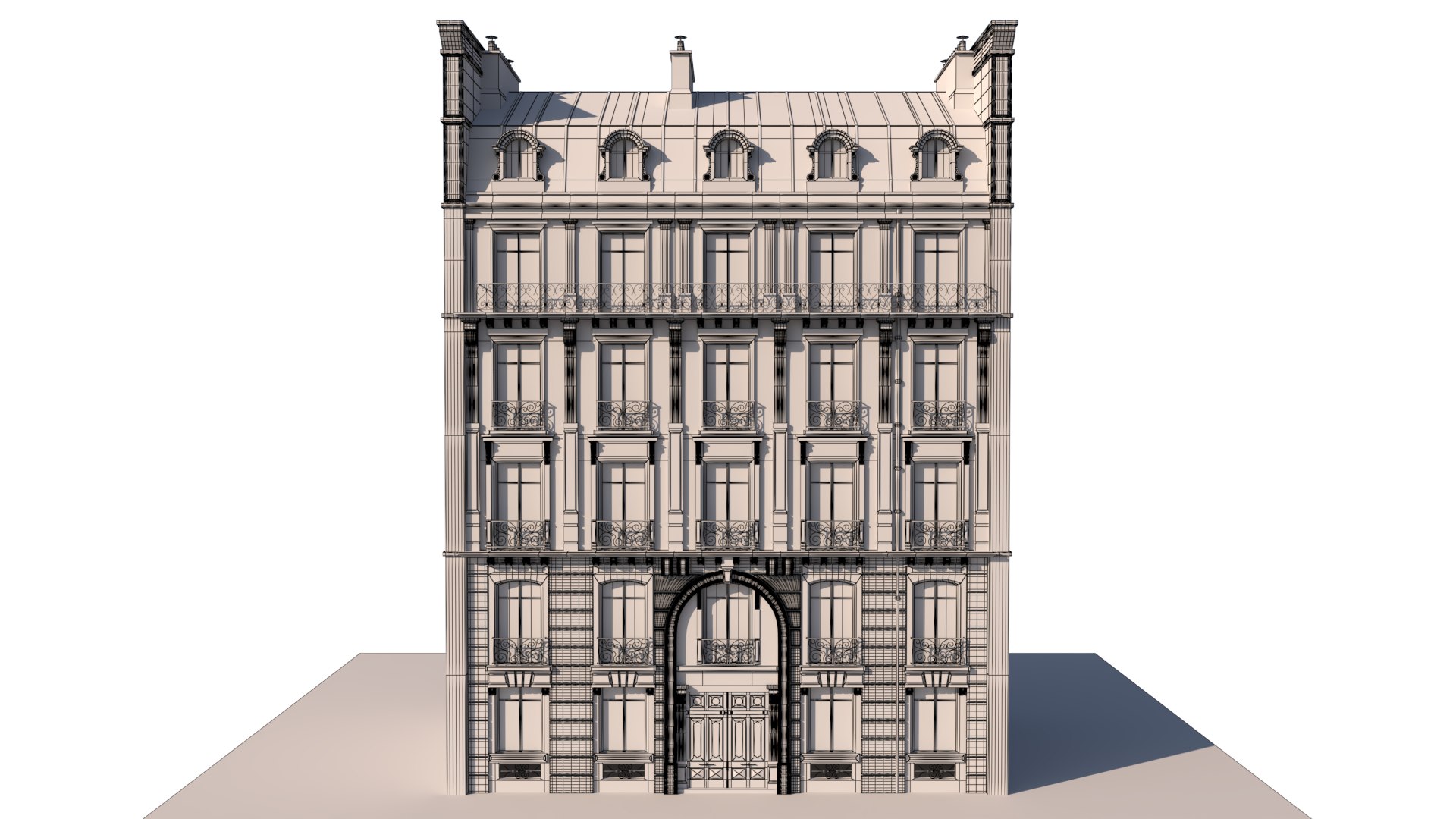 3D Paris Building Haussmann model - TurboSquid 2164768