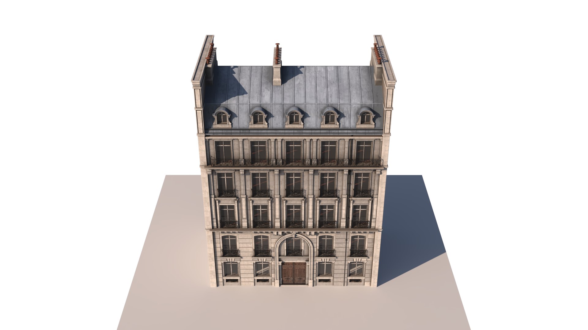 3D Paris Building Haussmann model - TurboSquid 2164768