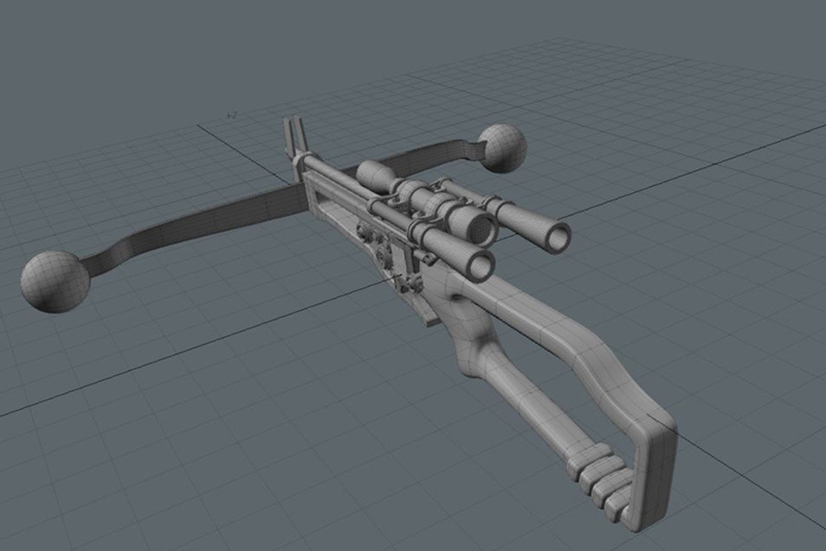 3d Wookie Bowcaster Model