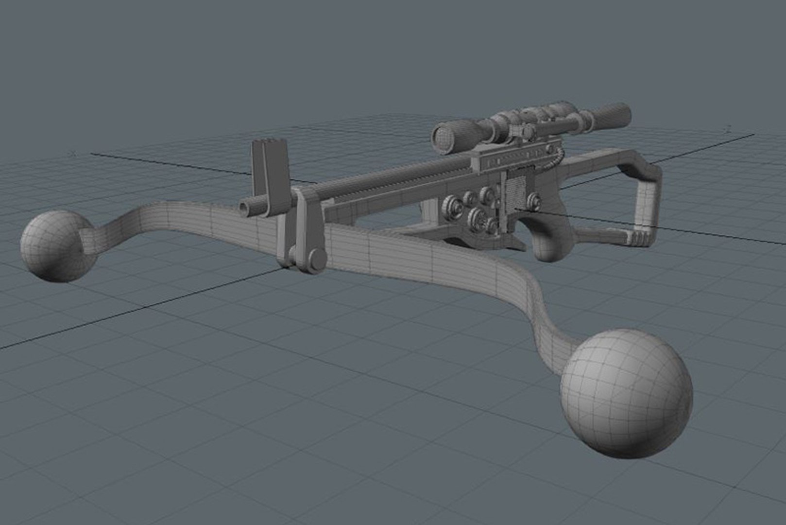 3d Wookie Bowcaster Model