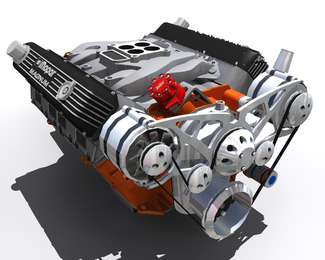 performance v8 440 3d model