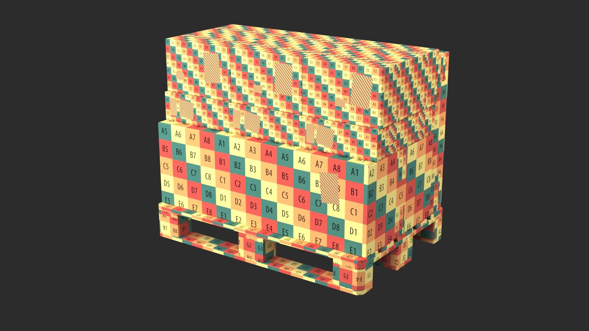 3D Pallet With Boxes - TurboSquid 1991010
