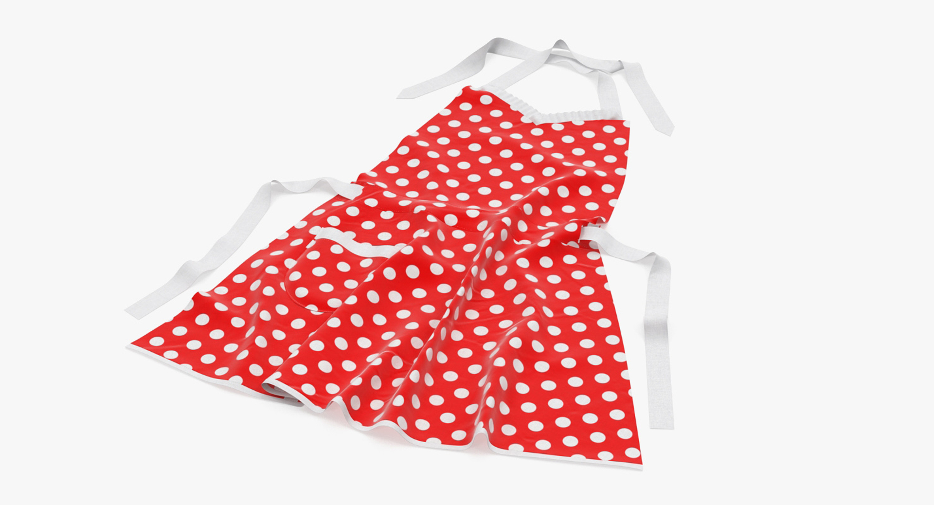 Vintage kitchen apron 3D model - TurboSquid 1305554