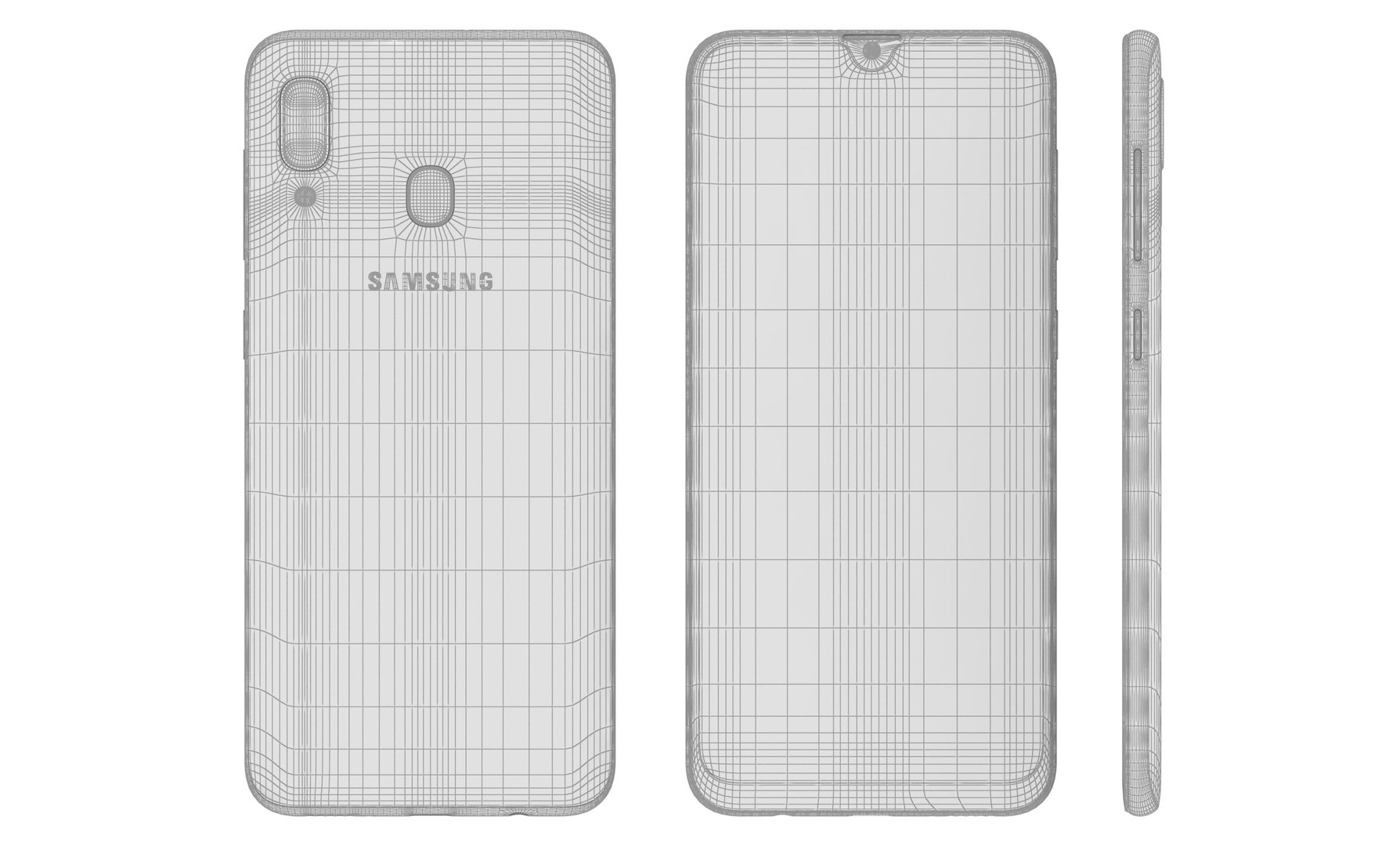 Samsung galaxy a20 black 3D model - TurboSquid 1405193