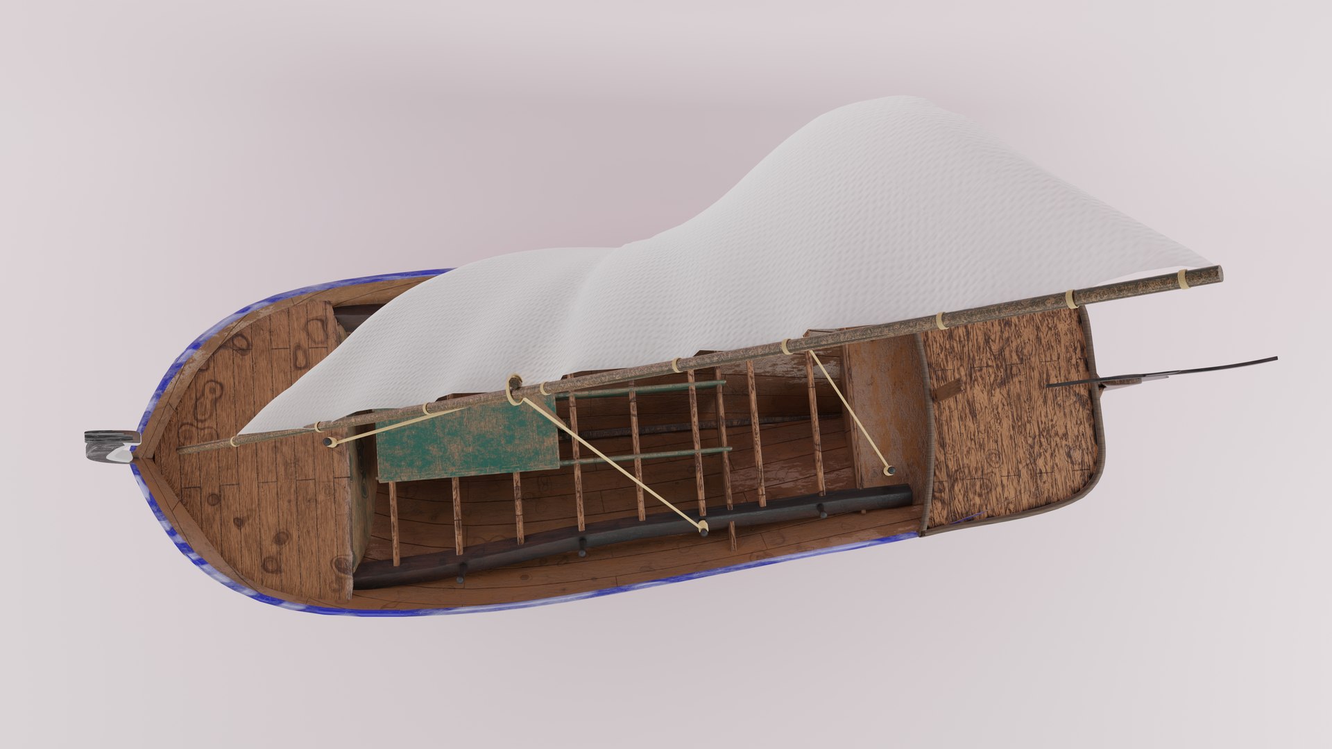 Traditional Dhoni Model - TurboSquid 2341283