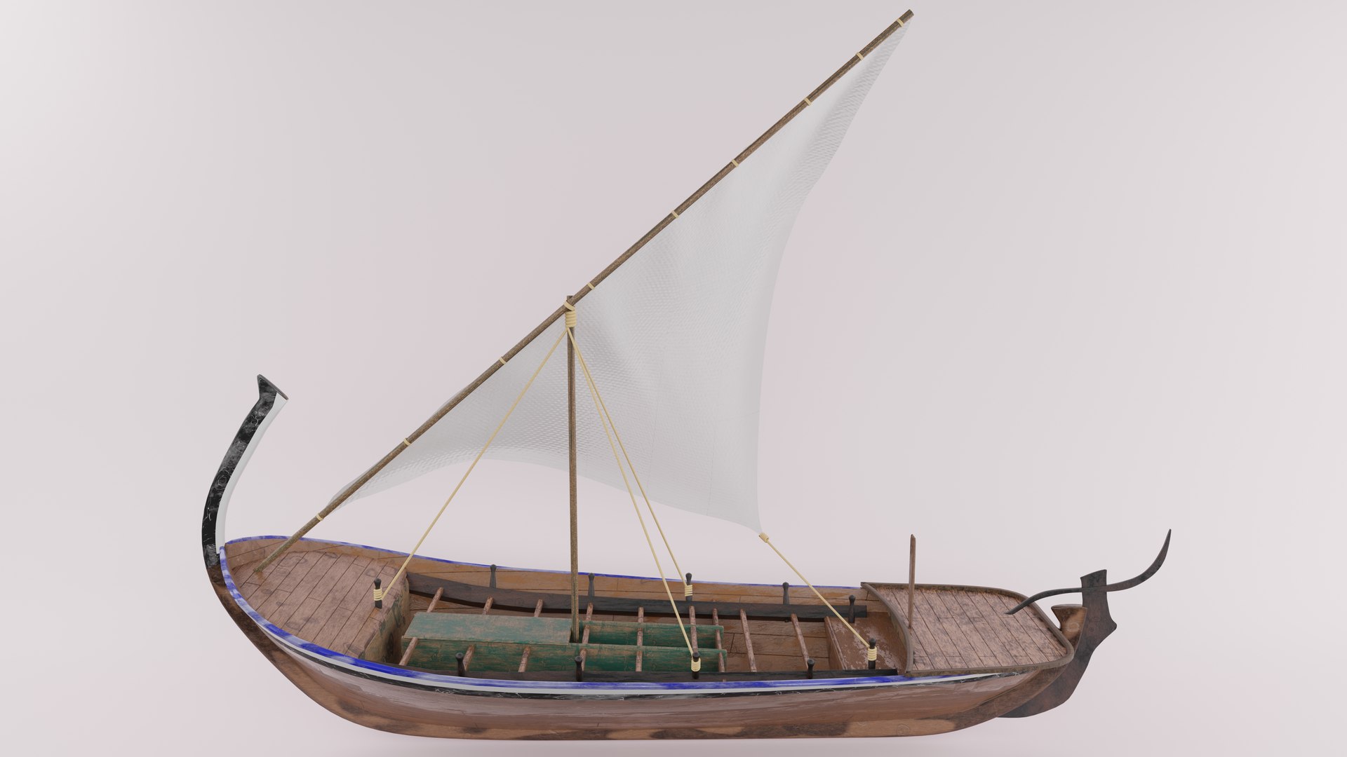 Traditional Dhoni Model - TurboSquid 2341283