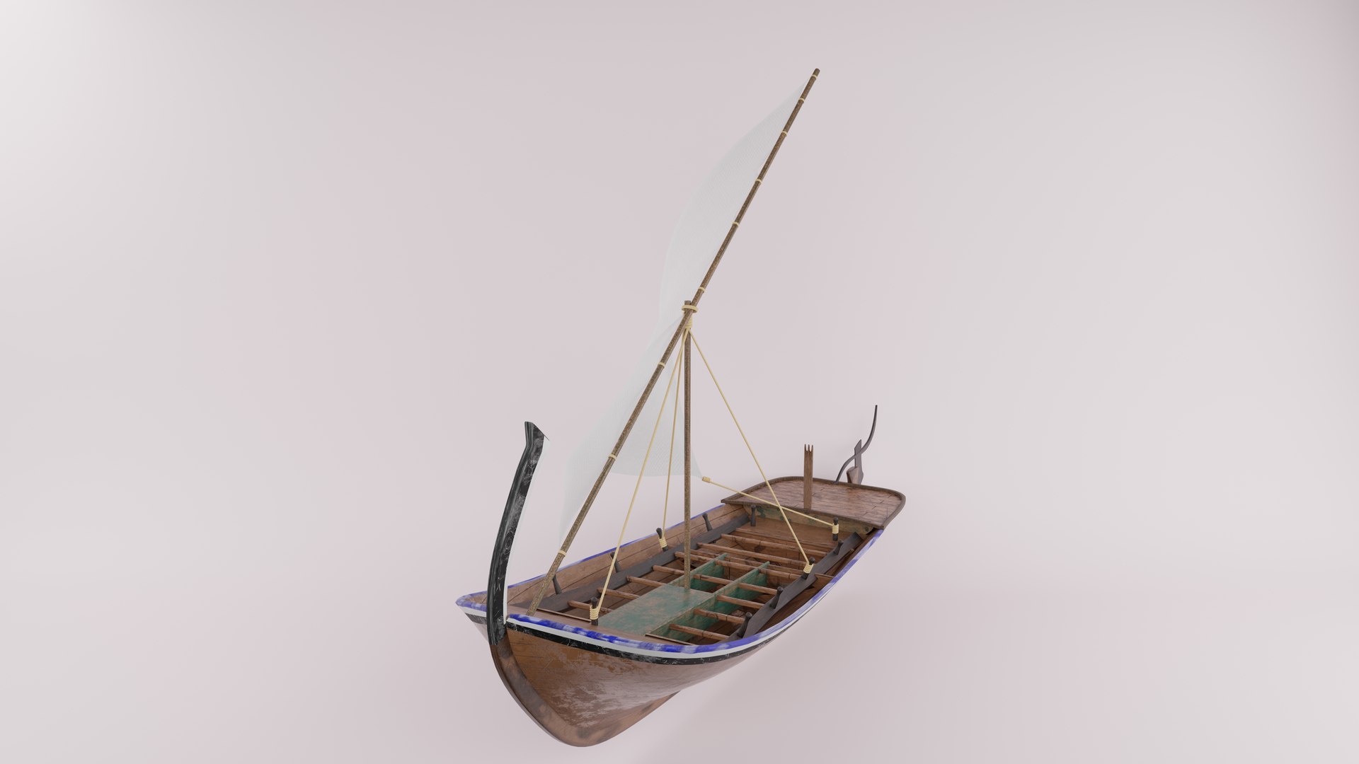 Traditional Dhoni Model - TurboSquid 2341283