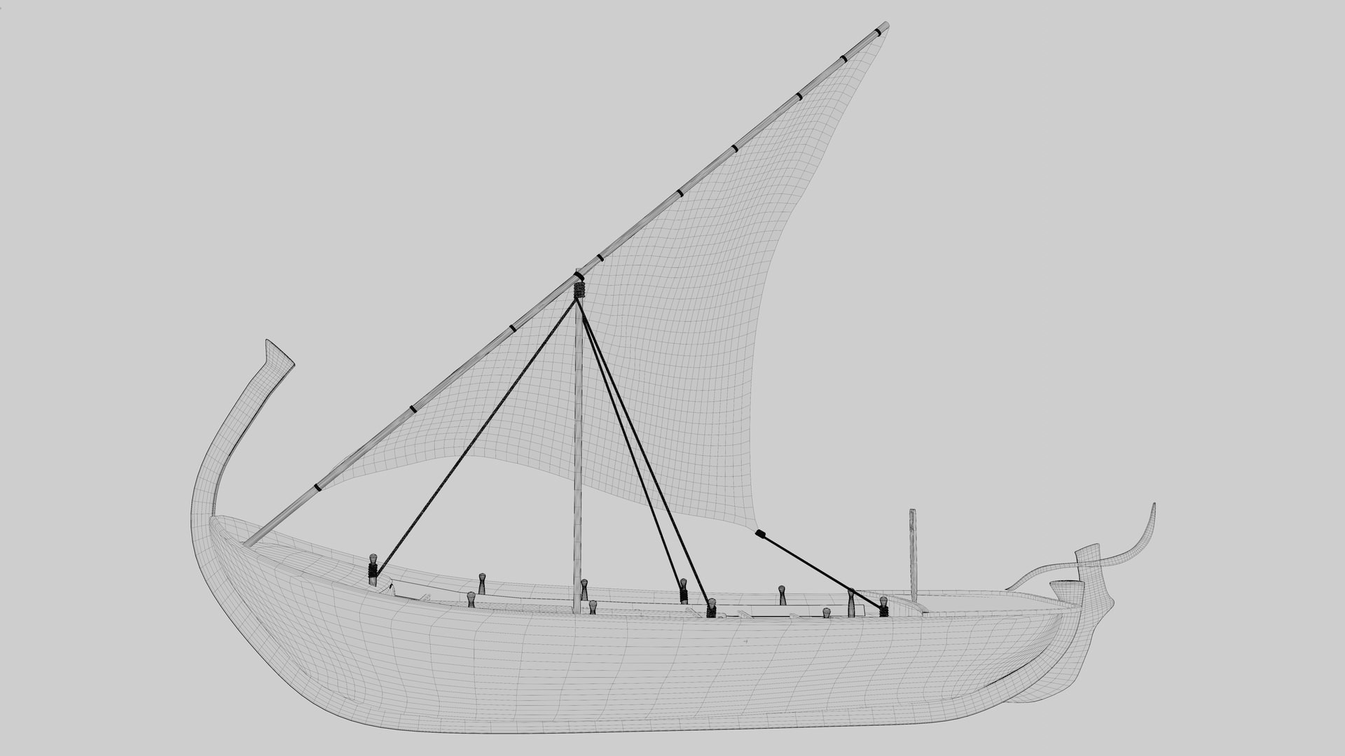 Traditional Dhoni Model - TurboSquid 2341283
