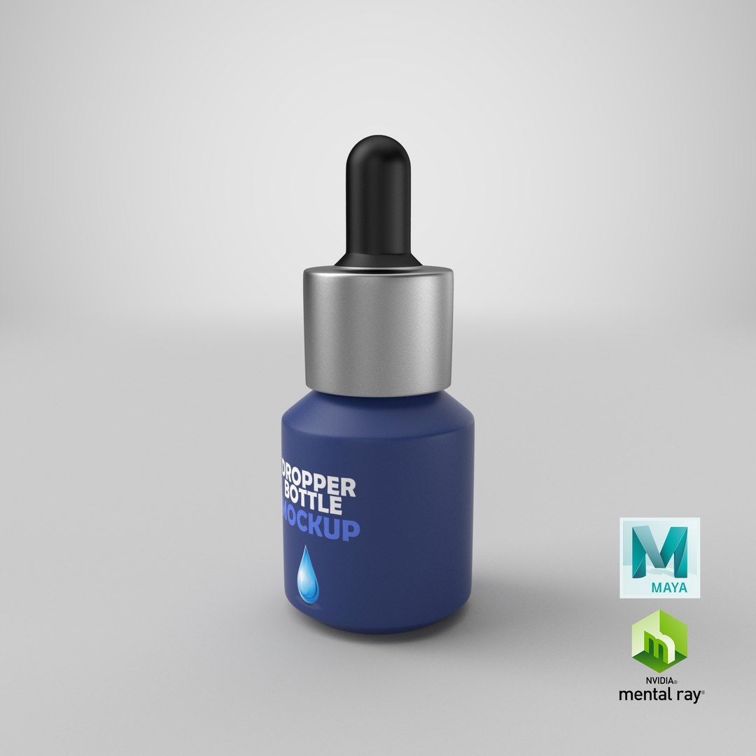 Dropper Plastic Bottle 3D Model - TurboSquid 1671099