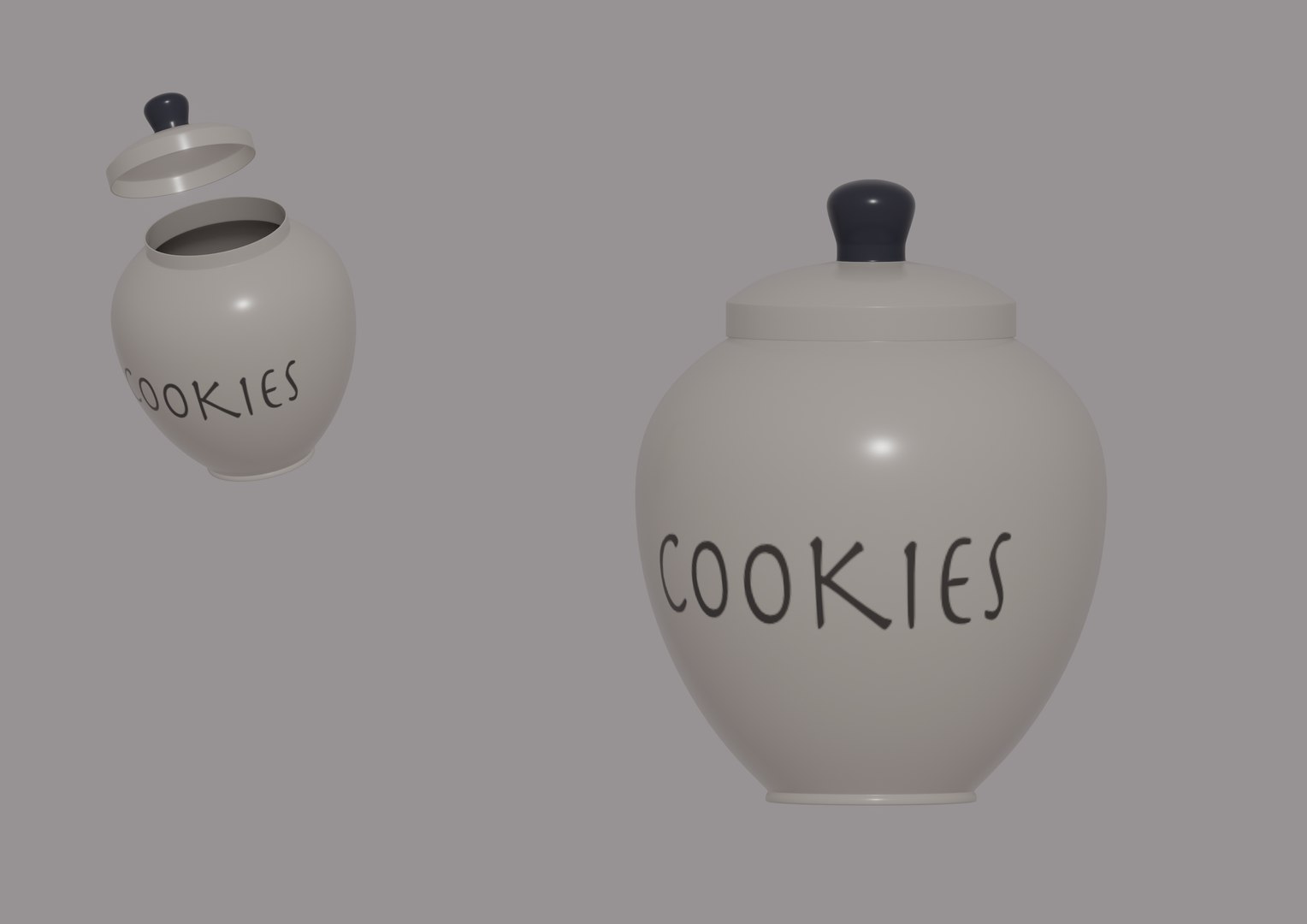Cookie Jar 3D Model - TurboSquid 2197244