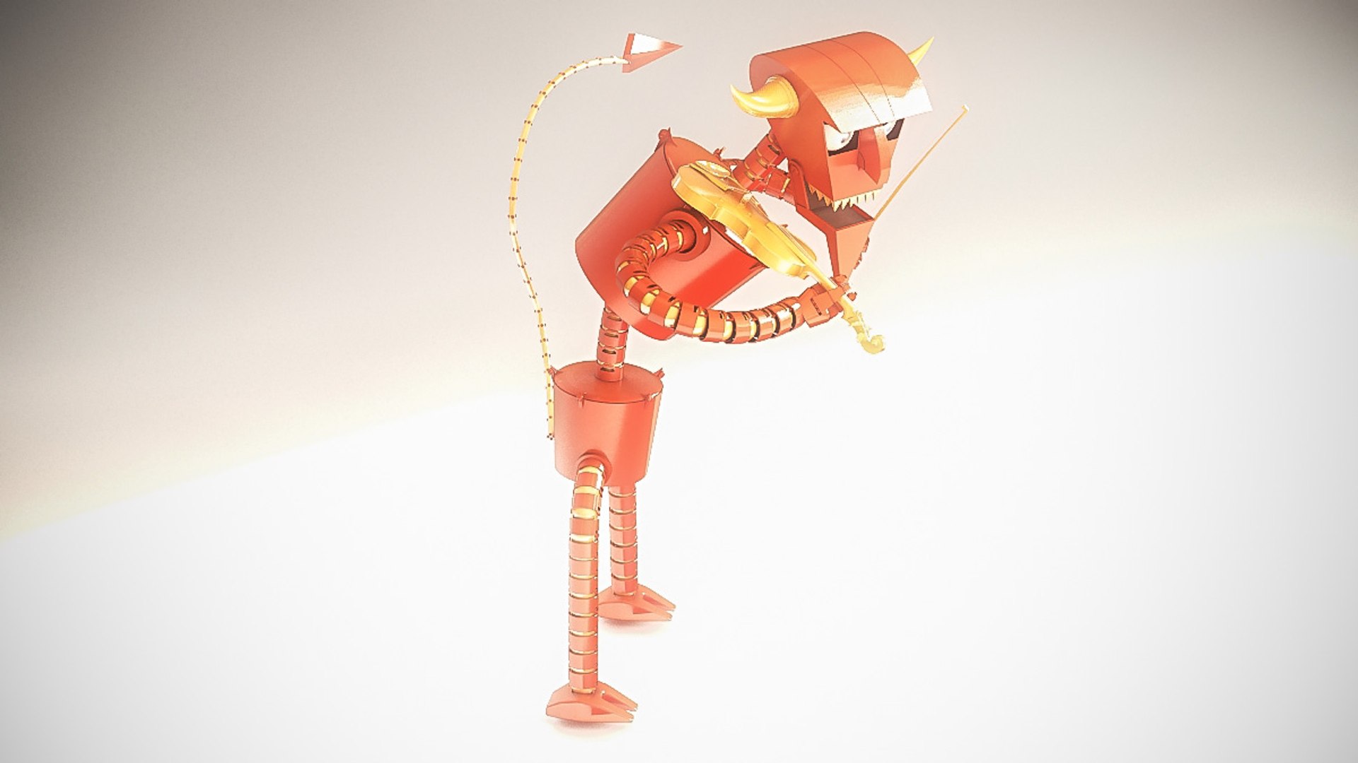3d Robot Devil Futurama Model