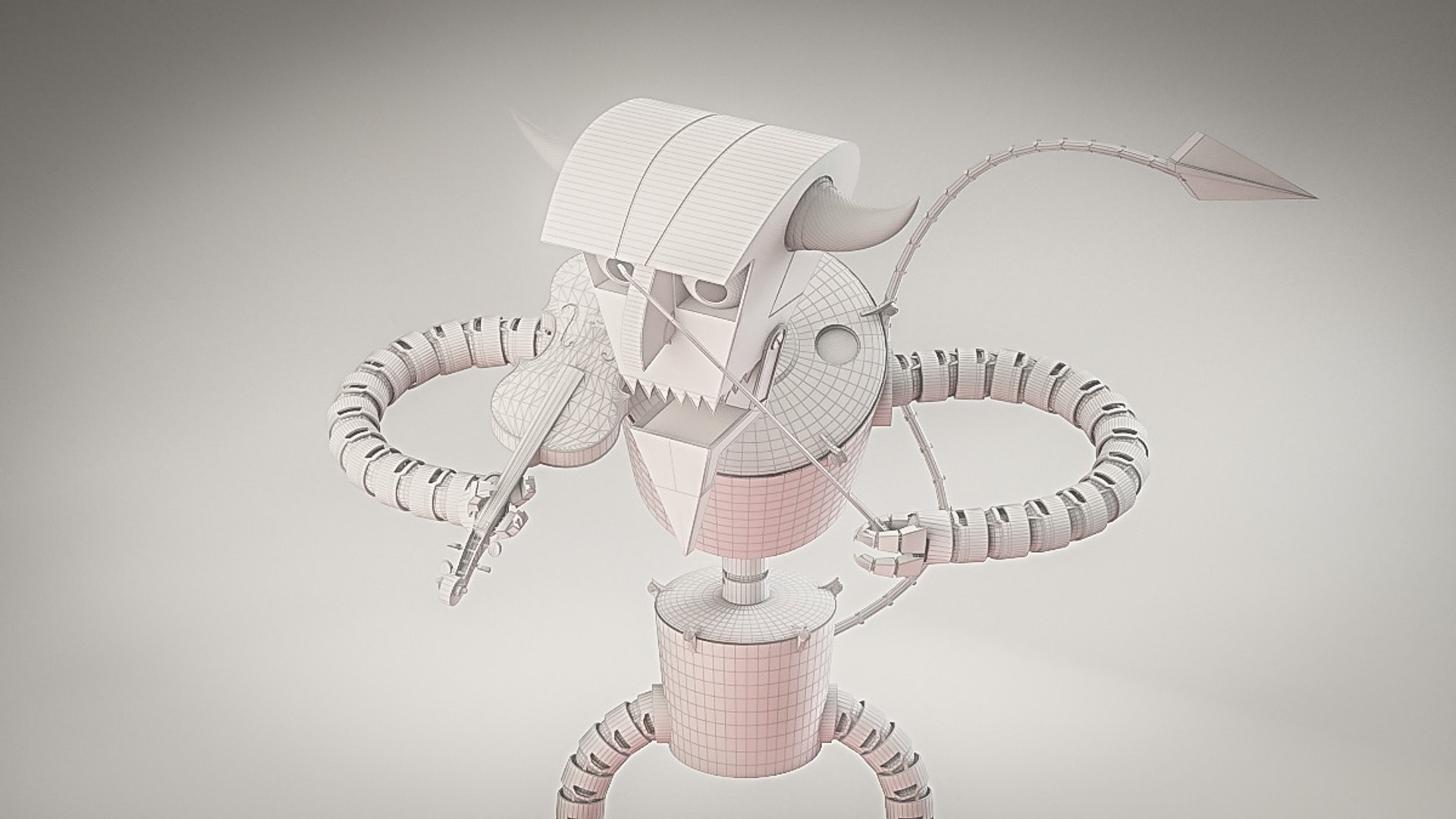 3d Robot Devil Futurama Model