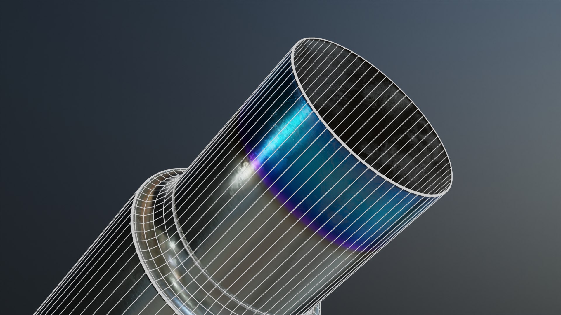 3D Model High Quality Anodized Car Exaust - TurboSquid 1951271