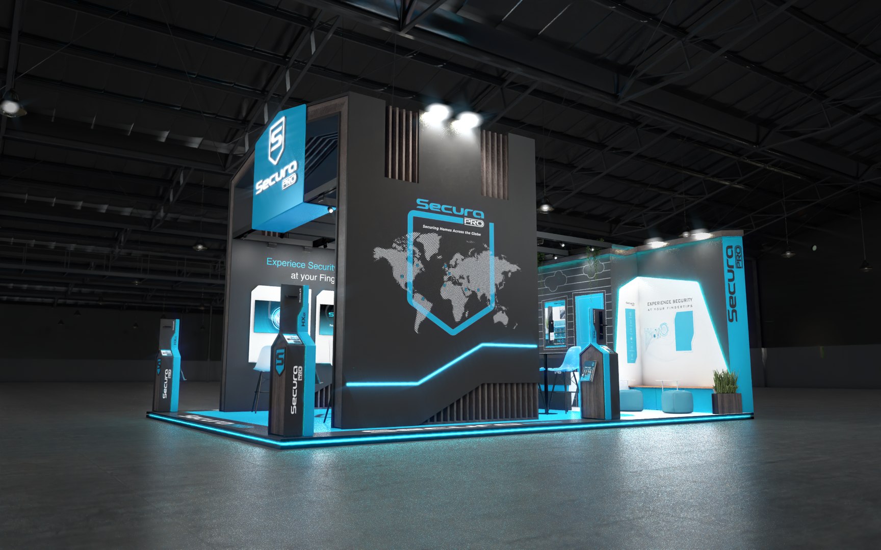 3D Smart Home Exhibition Stand Design Model - TurboSquid 2266507