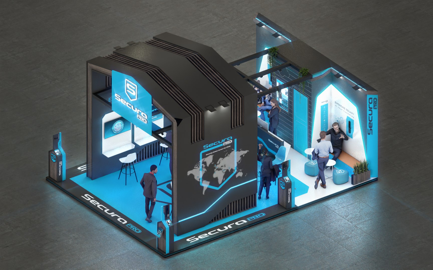 3D Smart Home Exhibition Stand Design Model - TurboSquid 2266507