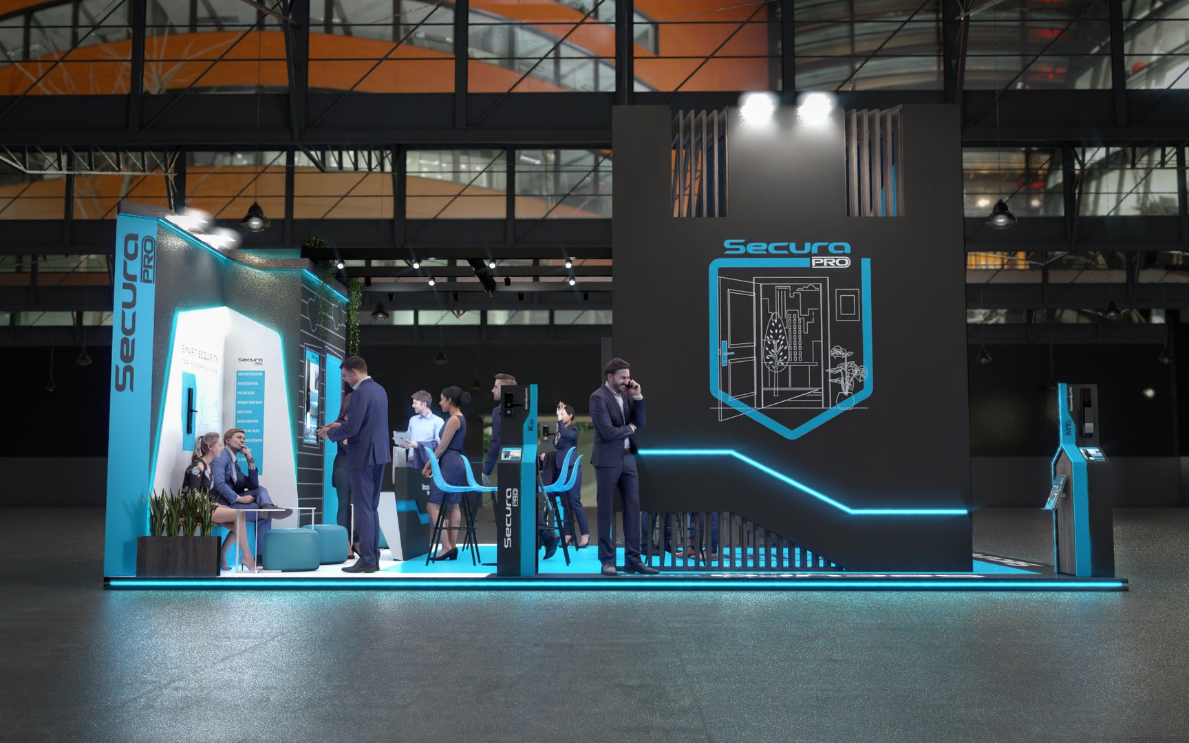 3D Smart Home Exhibition Stand Design Model - TurboSquid 2266507