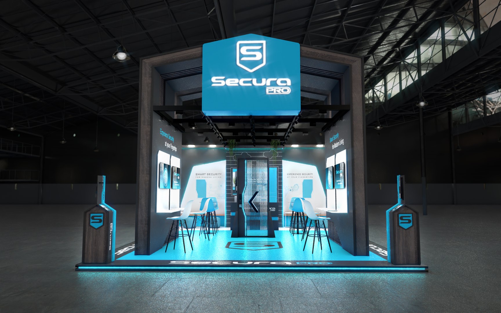 3D Smart Home Exhibition Stand Design Model - TurboSquid 2266507