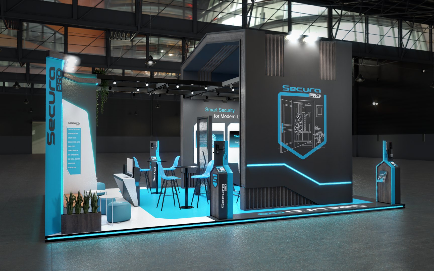 3D Smart Home Exhibition Stand Design Model - TurboSquid 2266507