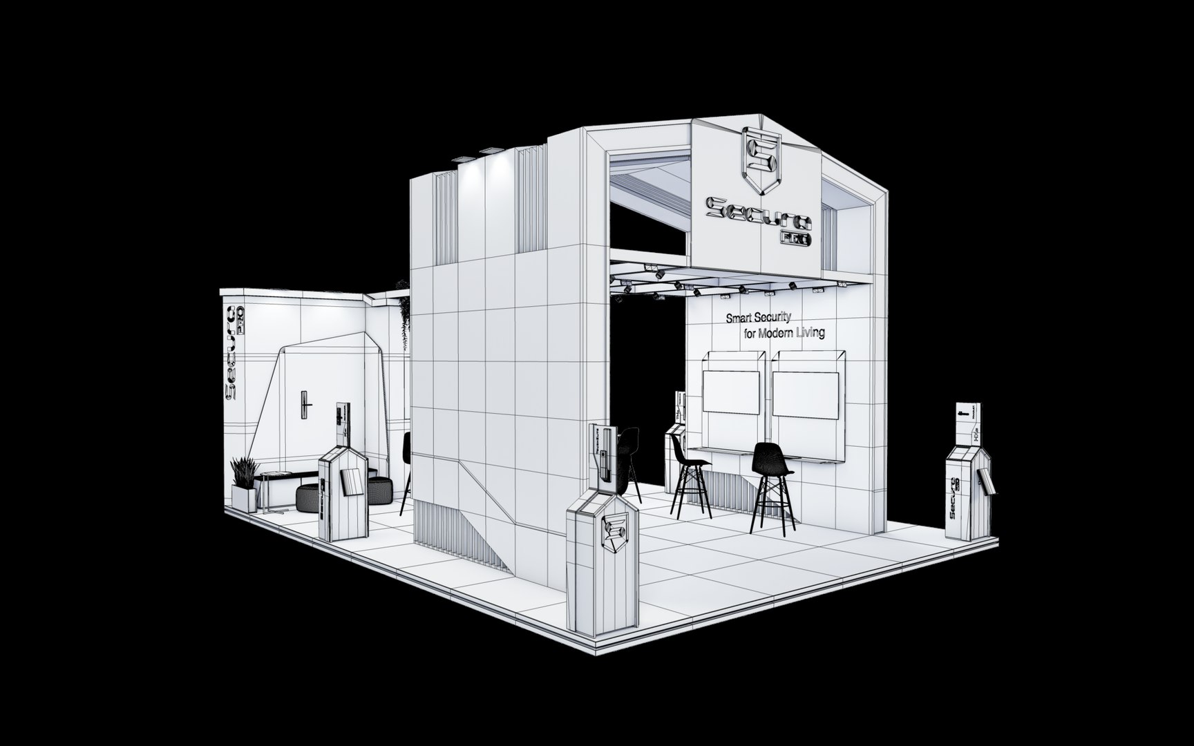 3D Smart Home Exhibition Stand Design Model - TurboSquid 2266507