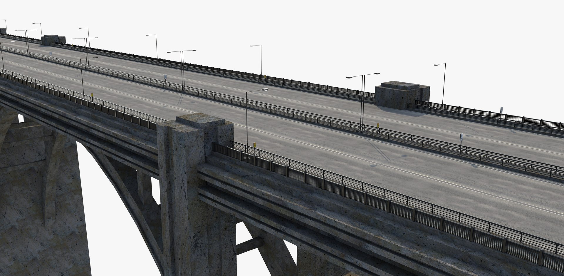3D Oval Bridge Highway - TurboSquid 1753954