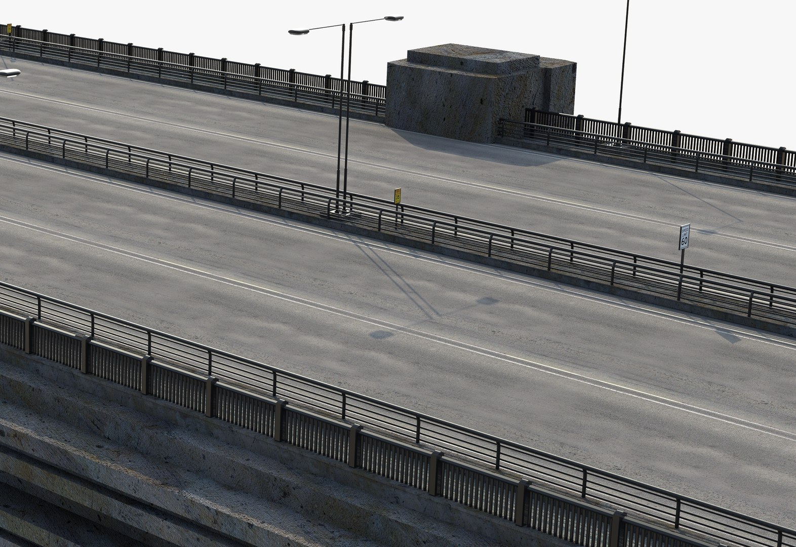 3D Oval Bridge Highway - TurboSquid 1753954