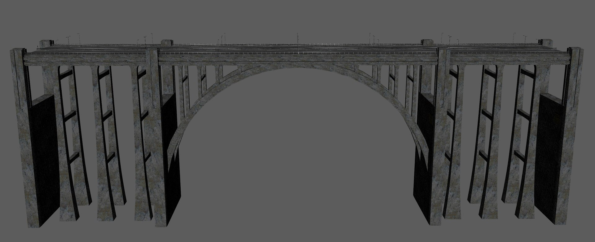 3D Oval Bridge Highway - TurboSquid 1753954