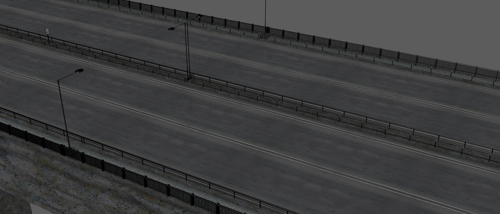 3D Oval Bridge Highway - TurboSquid 1753954