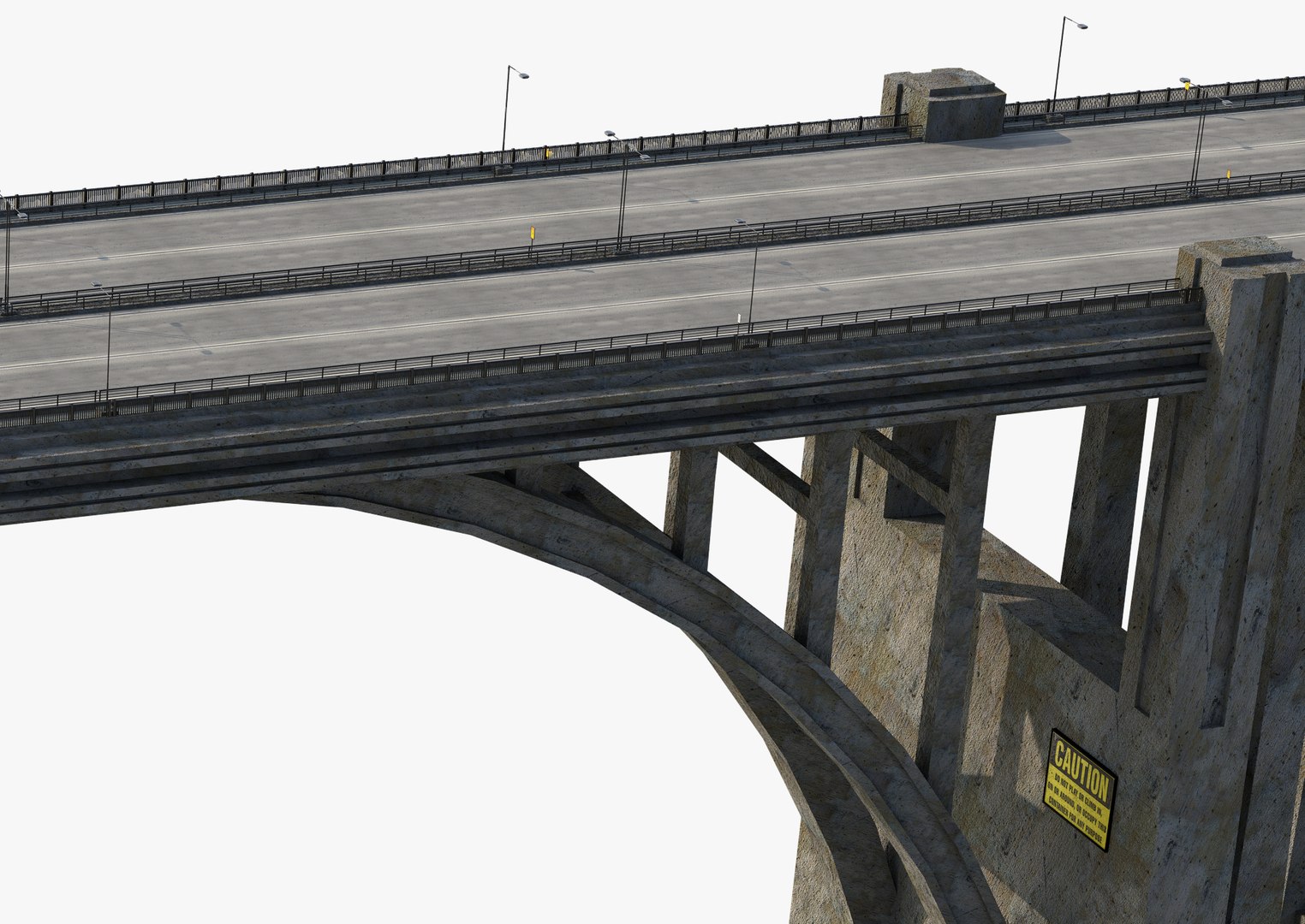 3D Oval Bridge Highway - TurboSquid 1753954