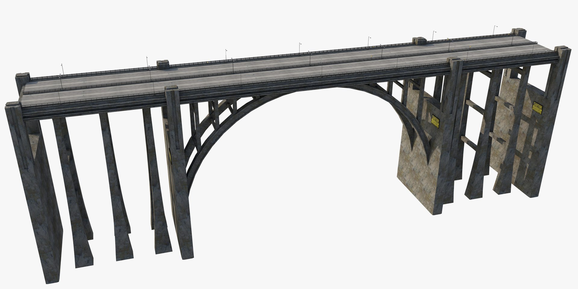 3D Oval Bridge Highway - TurboSquid 1753954