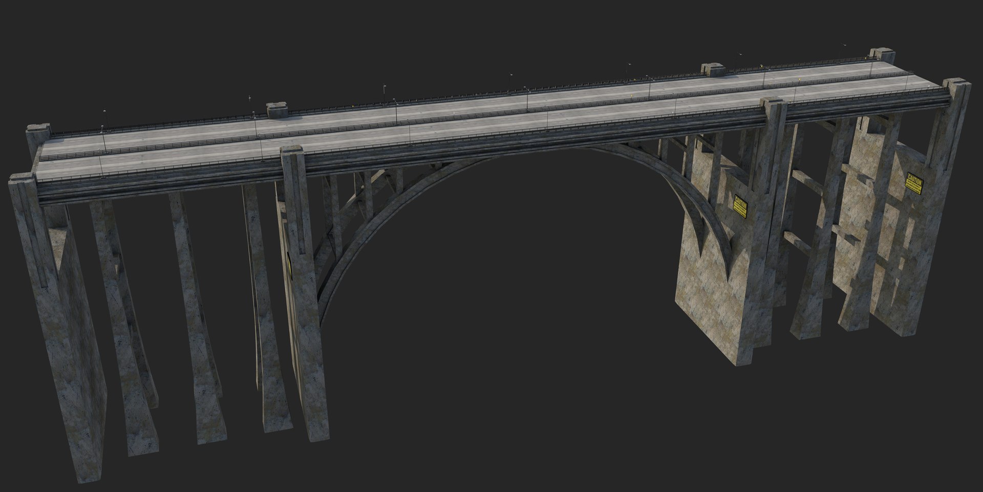 3D Oval Bridge Highway - TurboSquid 1753954