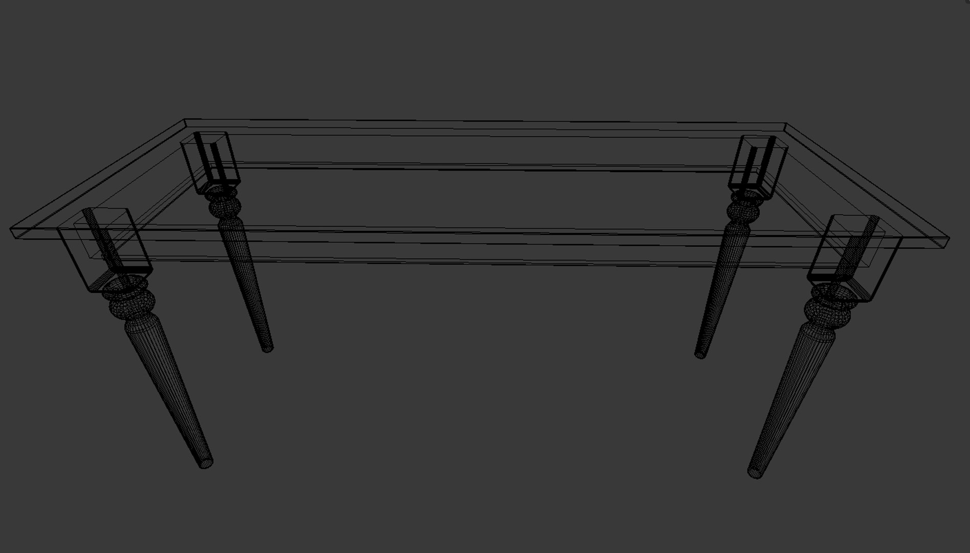 Classic Table 3d Model