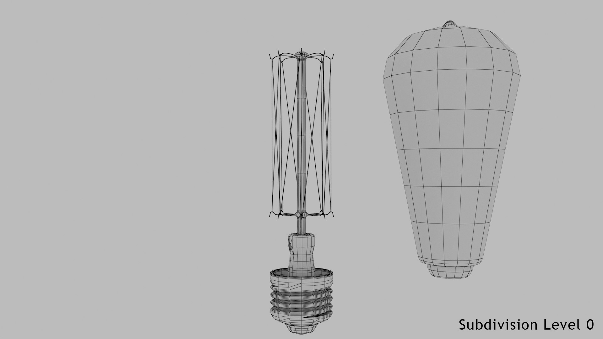 3D Light Bulb ST64 LED Model - TurboSquid 1868926