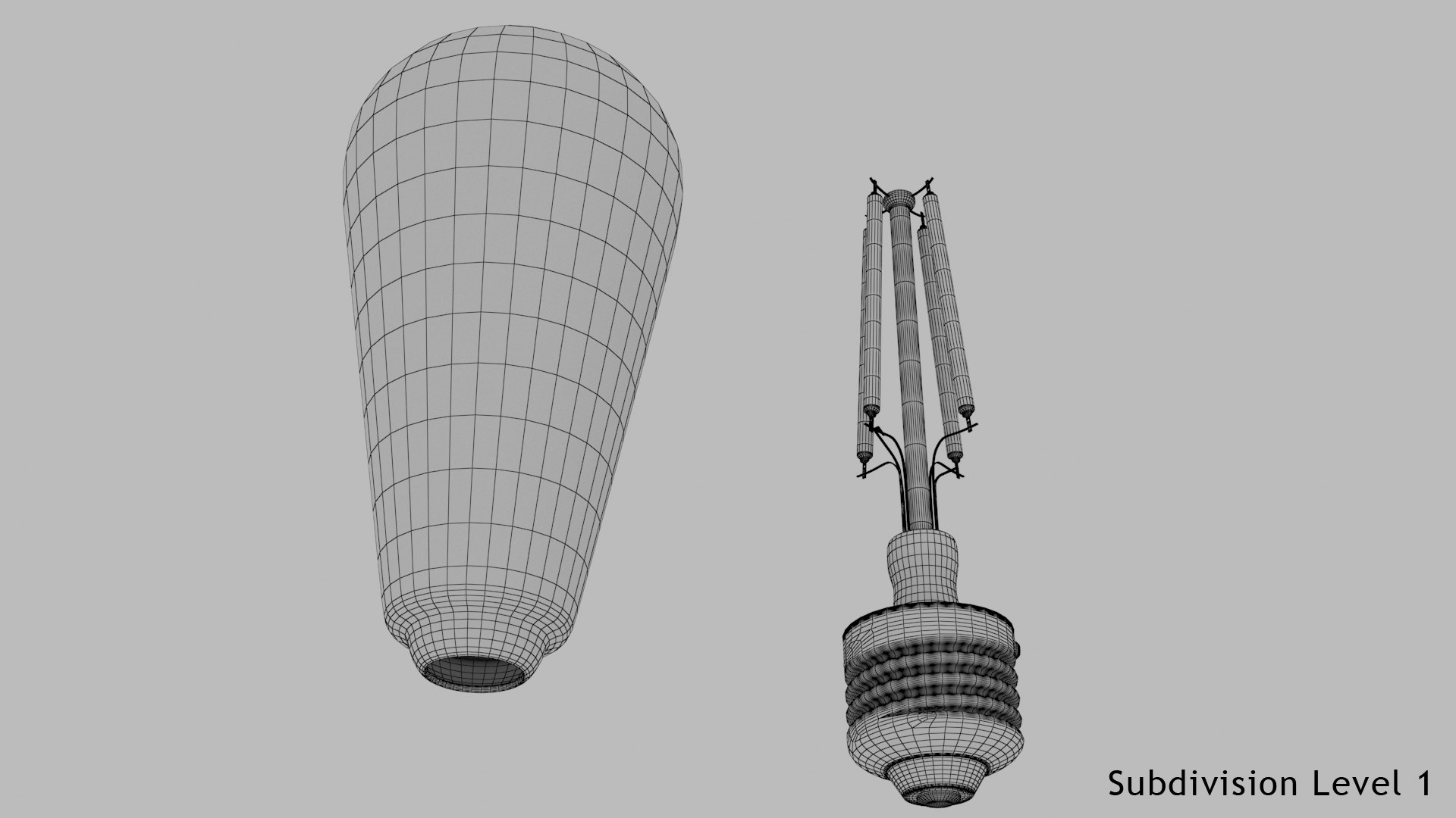3D Light Bulb ST64 LED Model - TurboSquid 1868926