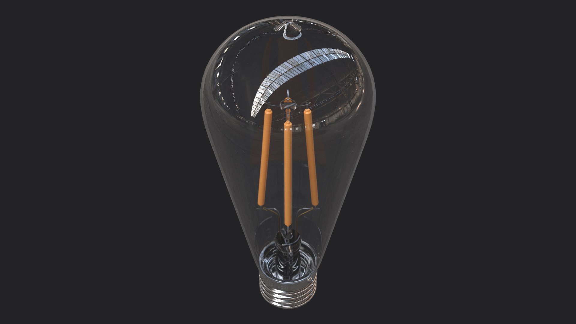 3D Light Bulb ST64 LED Model - TurboSquid 1868926