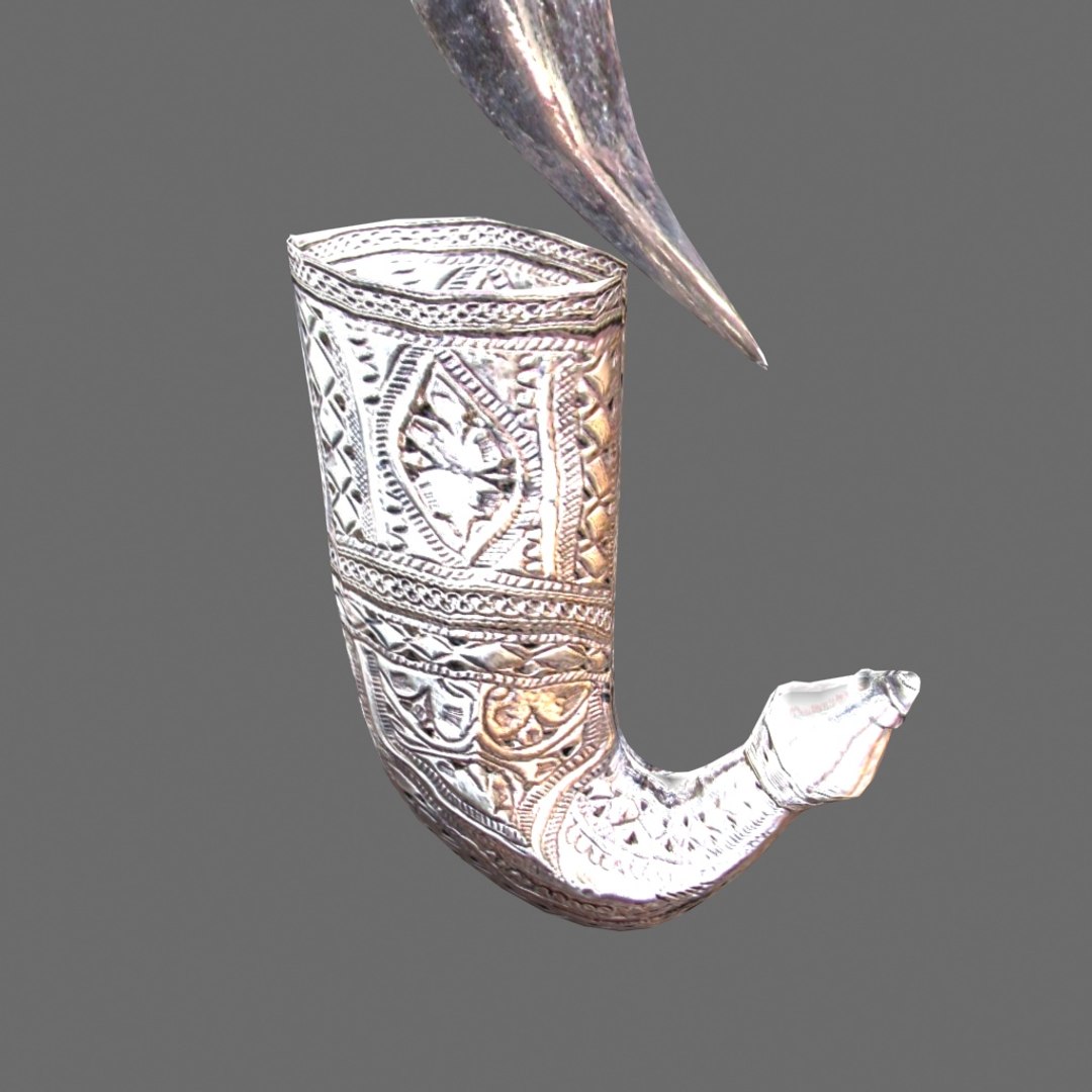 3d Arabian Silver Dagger Model