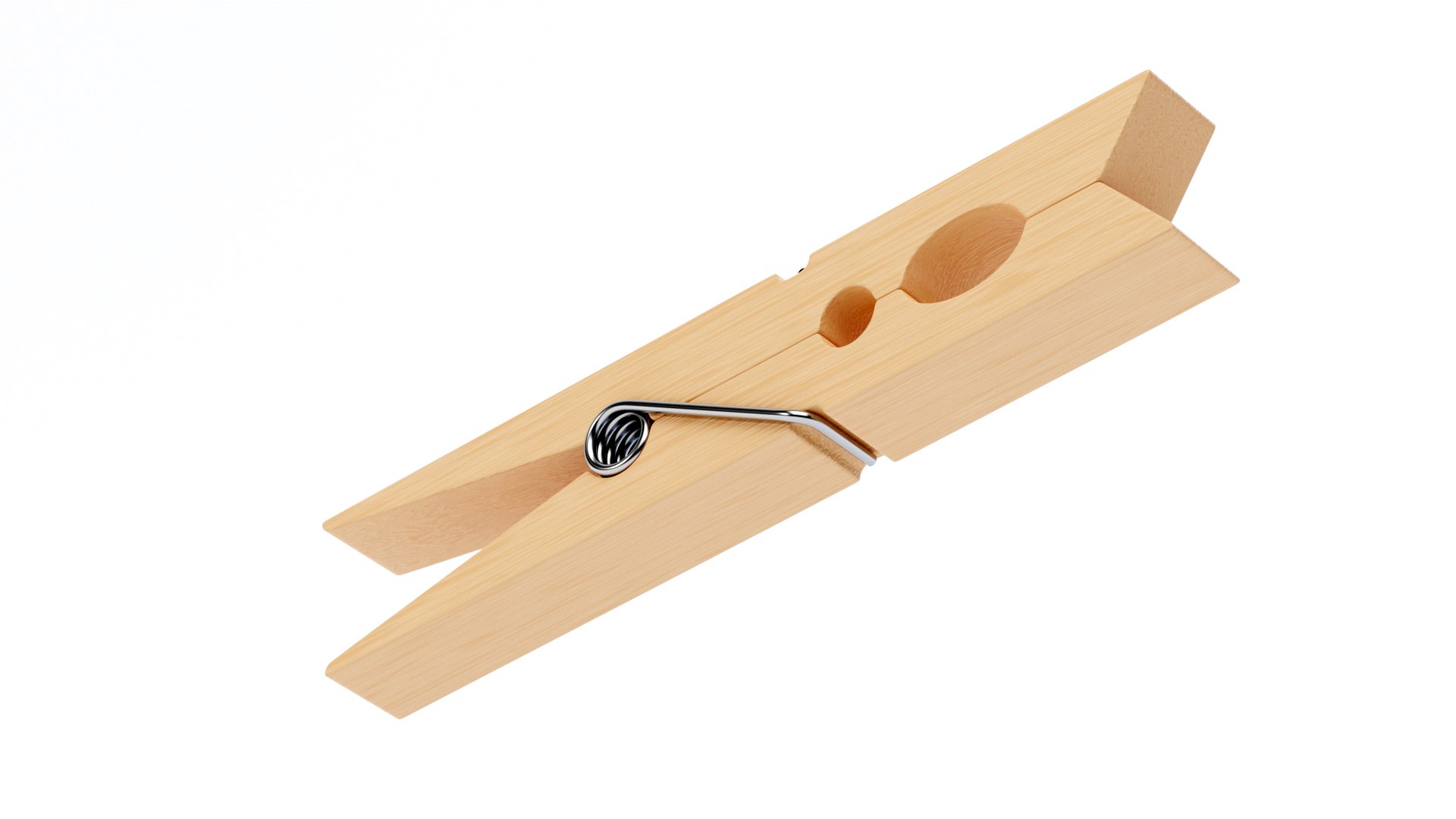 Wooden Clothespin 3D model - TurboSquid 2093760