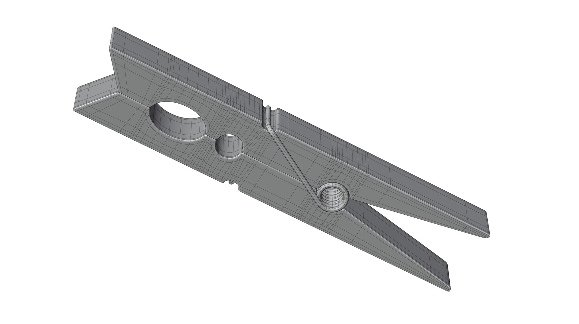 Wooden Clothespin 3D model - TurboSquid 2093760