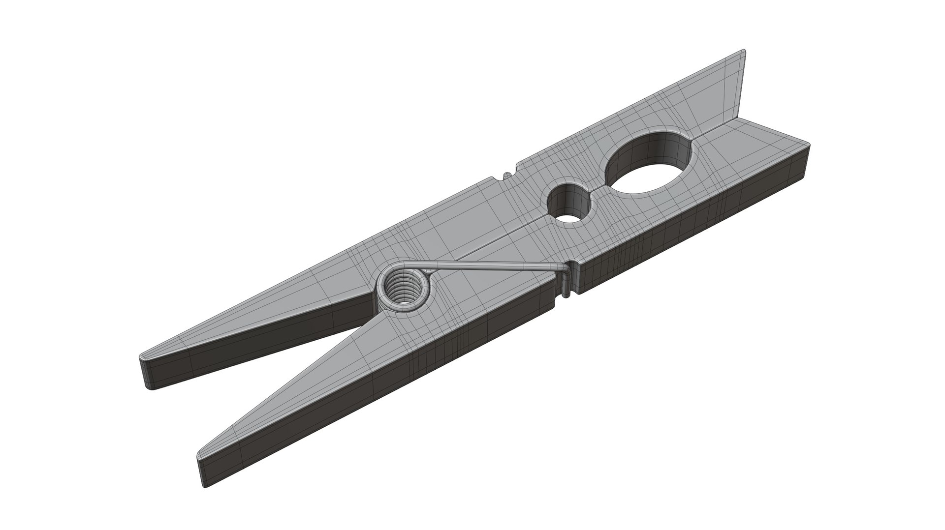 Wooden Clothespin 3D model - TurboSquid 2093760