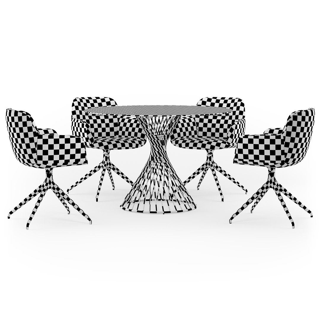 Calligaris Vortex Table Cocoon Armchair Set01 Model - TurboSquid 1978875