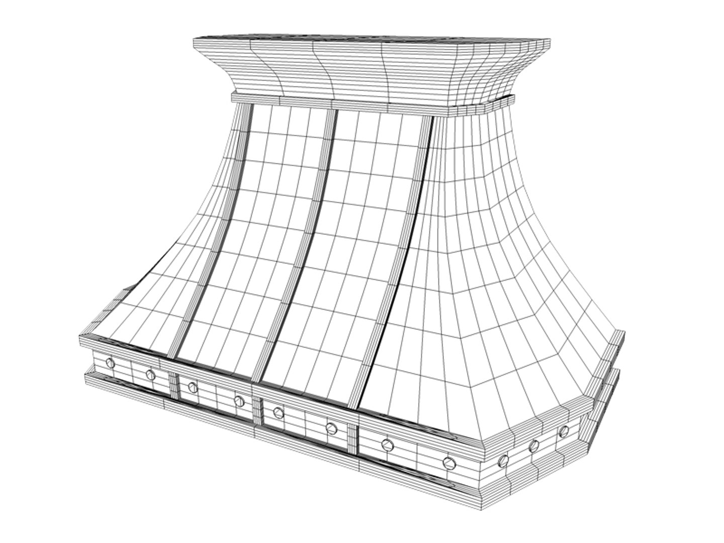 3d Decorative Hood Model