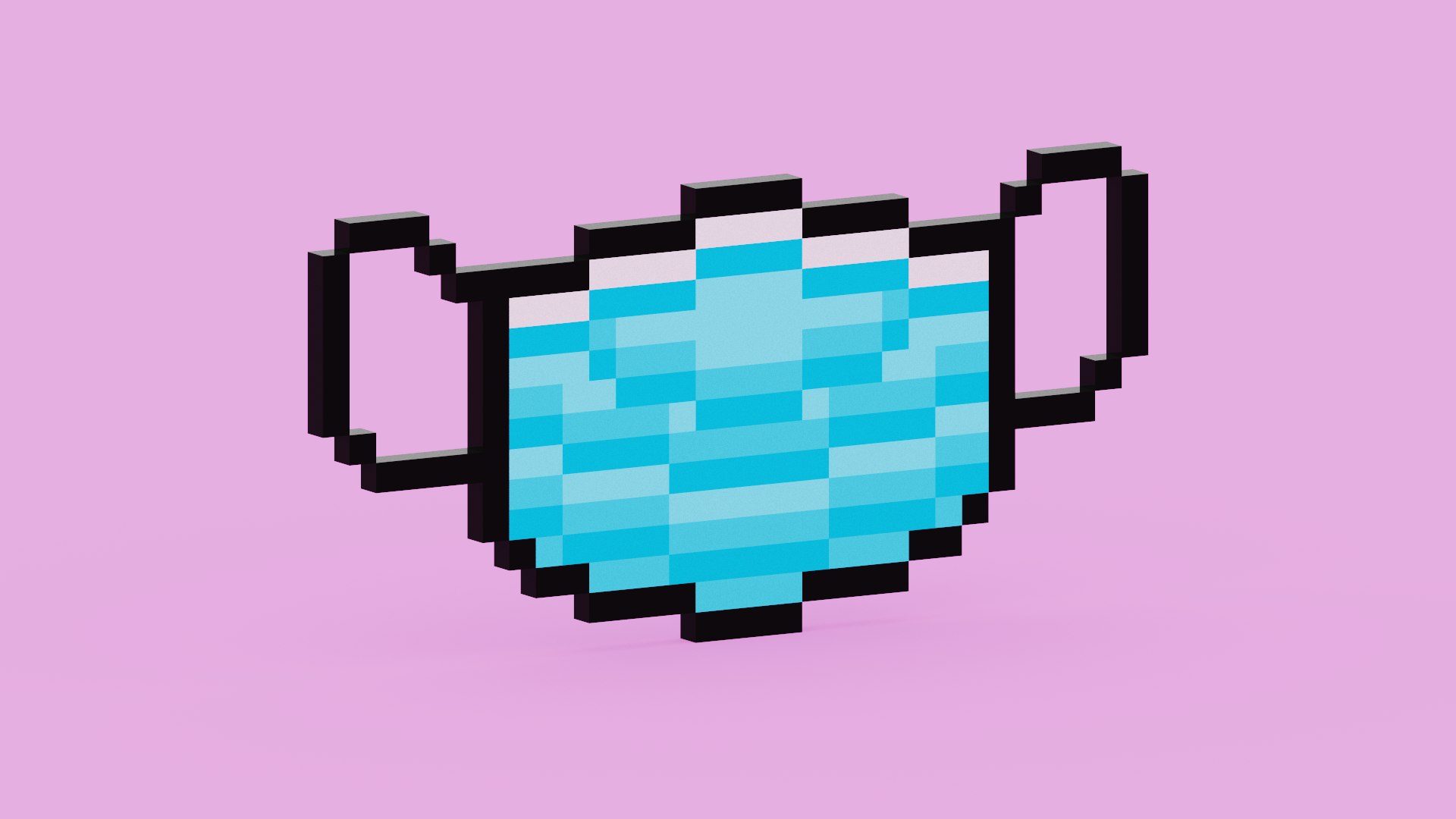 3D Pixel Surgery Mask Model - TurboSquid 1974176