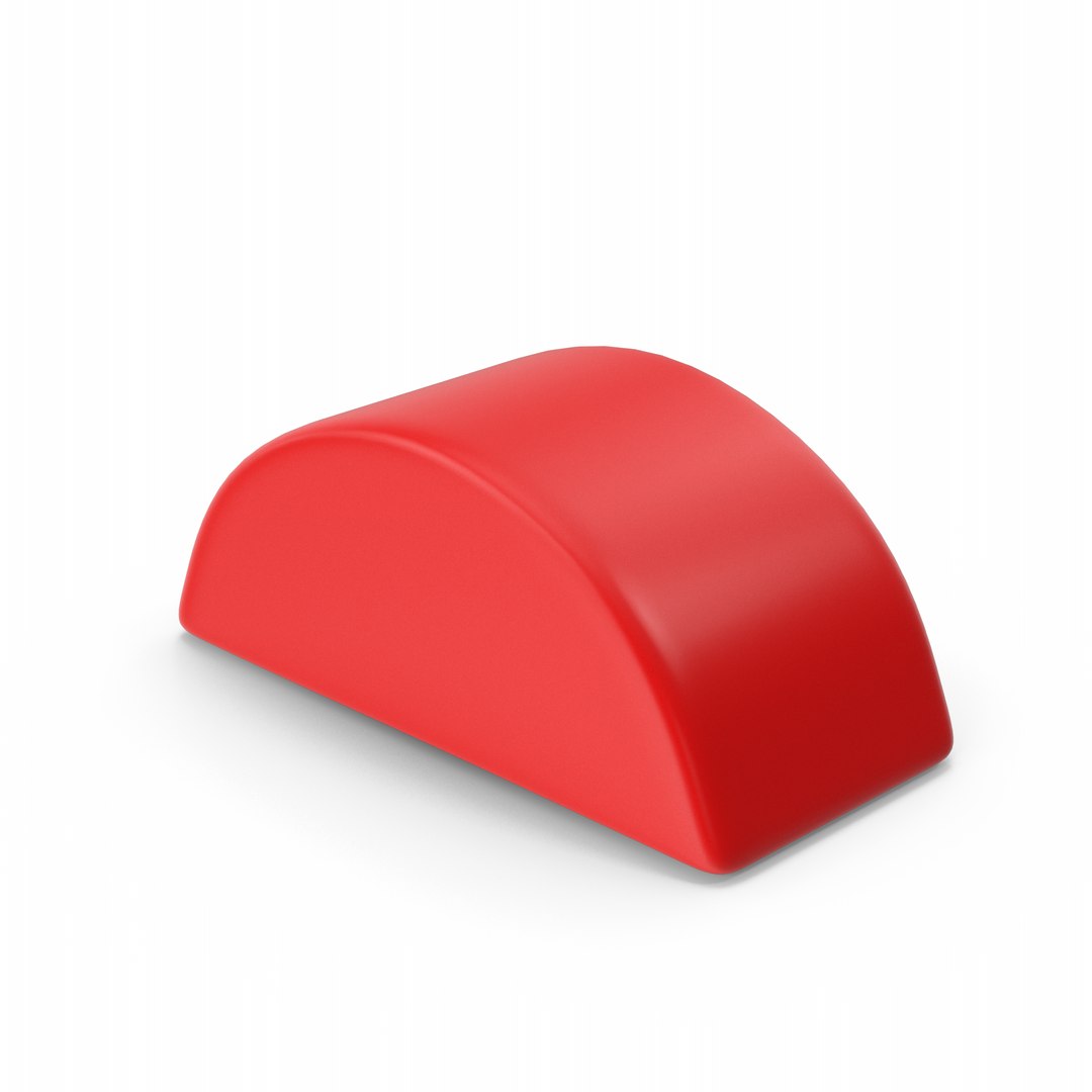 Red Semicircle 3D - TurboSquid 1912210