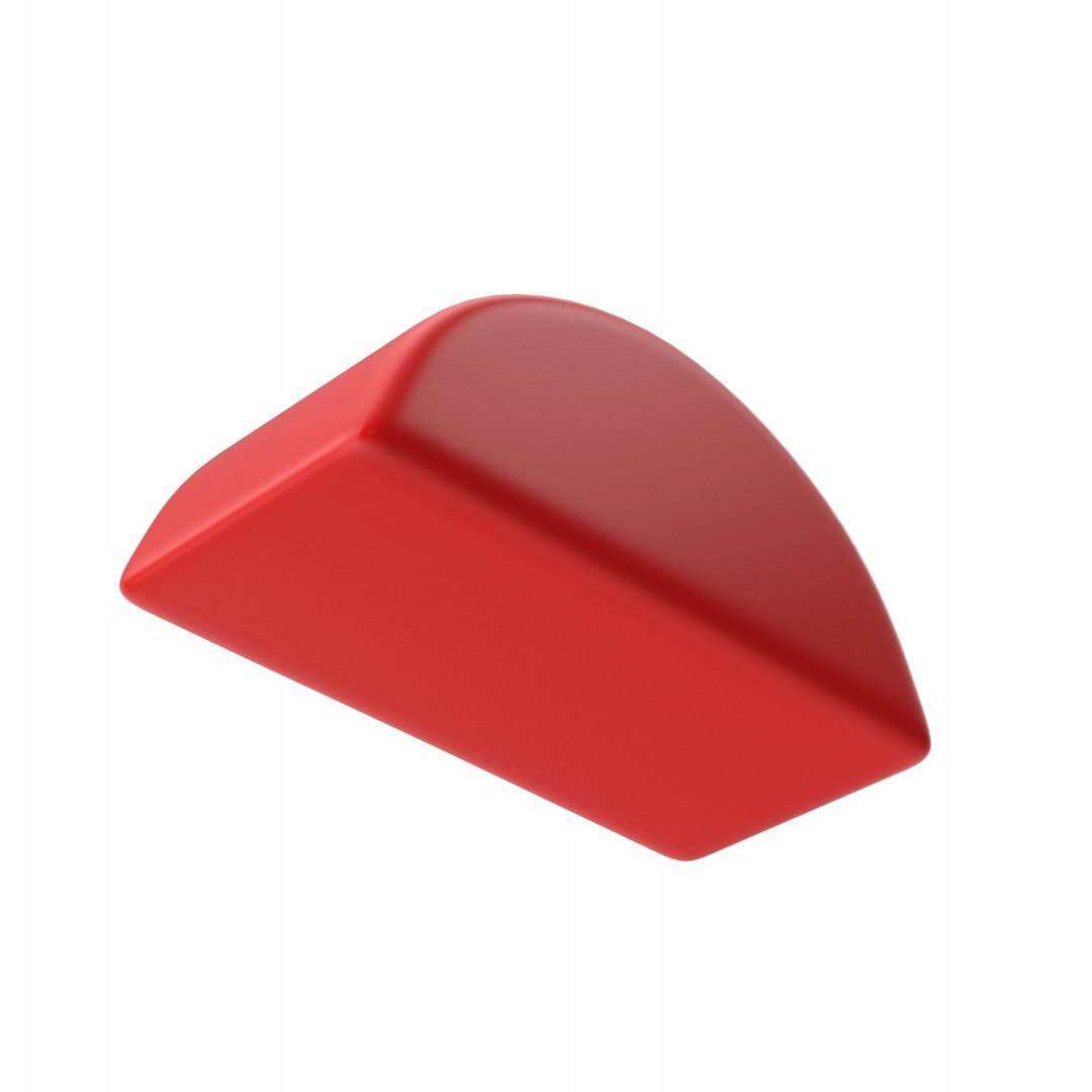 Red Semicircle 3D - TurboSquid 1912210