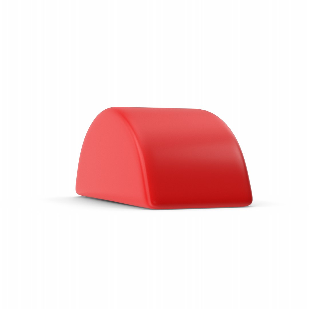 Red Semicircle 3D - TurboSquid 1912210