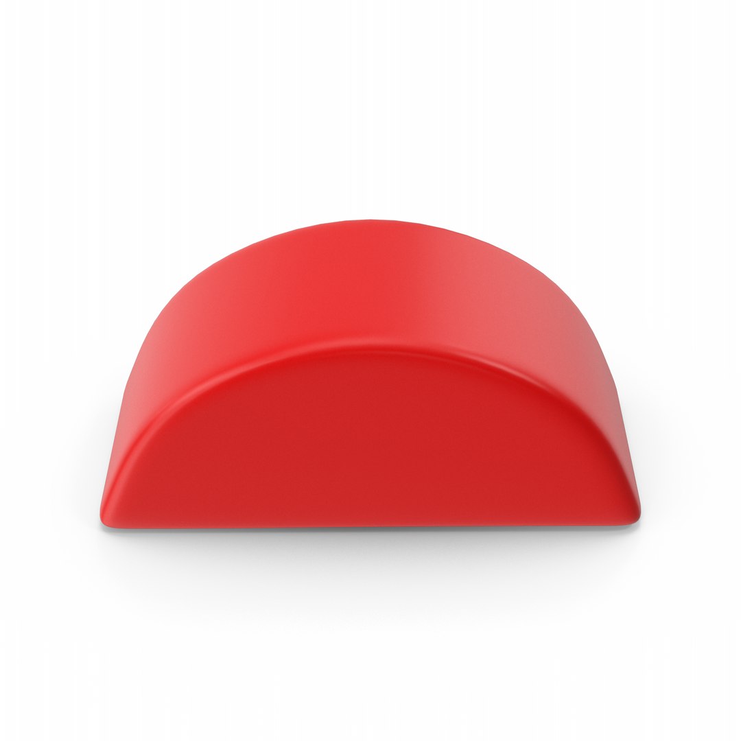Red Semicircle 3D - TurboSquid 1912210