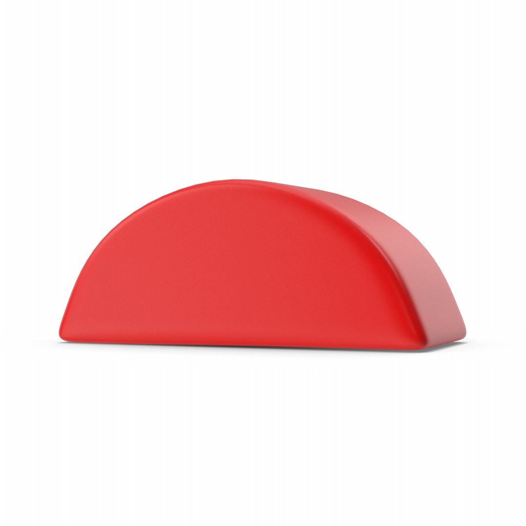 Red Semicircle 3D - TurboSquid 1912210