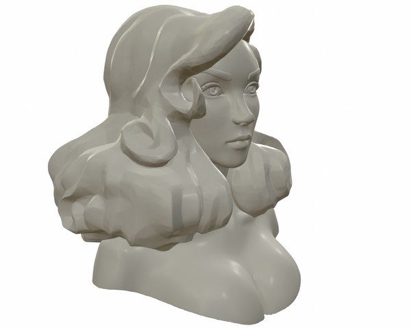 Watertight printable female bust 3D model - TurboSquid 1406661